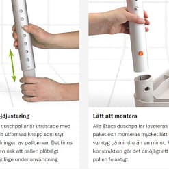 Duschpall Etac Easy - Hjälpmedelscentralen.se